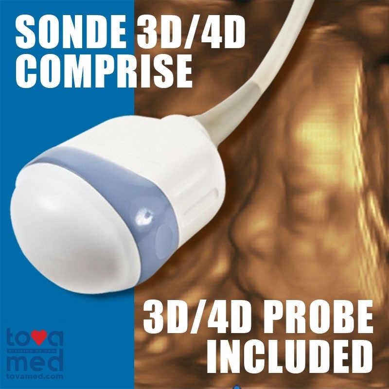 CHISON I3 ULTRASOUND, 19” LCD, 4 probe connectors, 4D technologies
